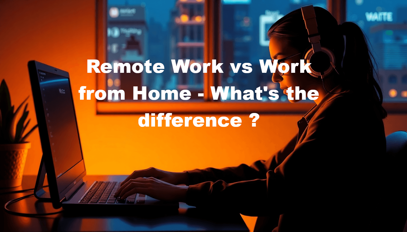 Remote Work vs. Work From Home: What's the Real Difference? | Djoby